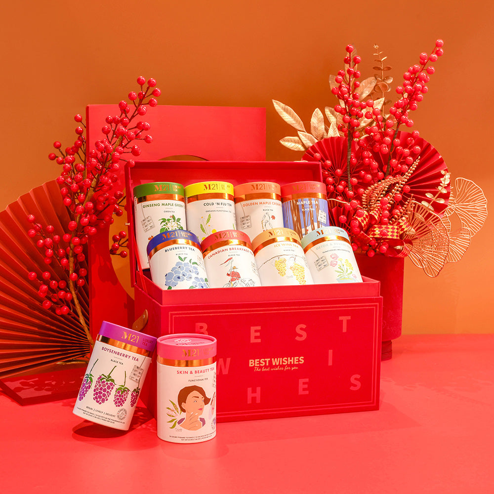 CNY M21 set of 10 - Tenfold Delight Tea Gift Box Set – METZ Luxury Tea ...