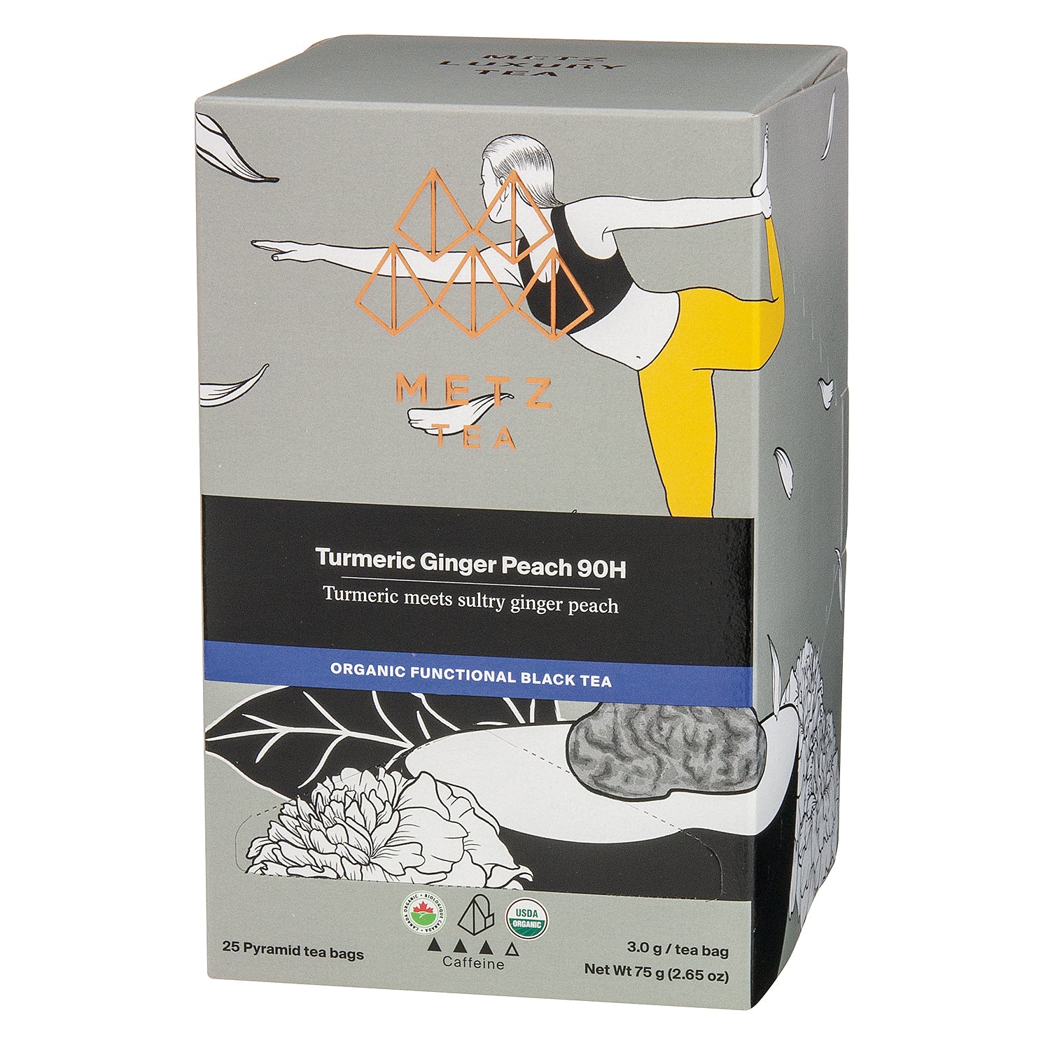 Organic Turmeric Ginger Peach Tea | METZ Luxury Tea Hong Kong